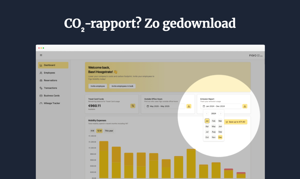 CO₂-rapportage? Wat is het en hoe werkt het? - FIGO Mobility - Boek een gratis demo